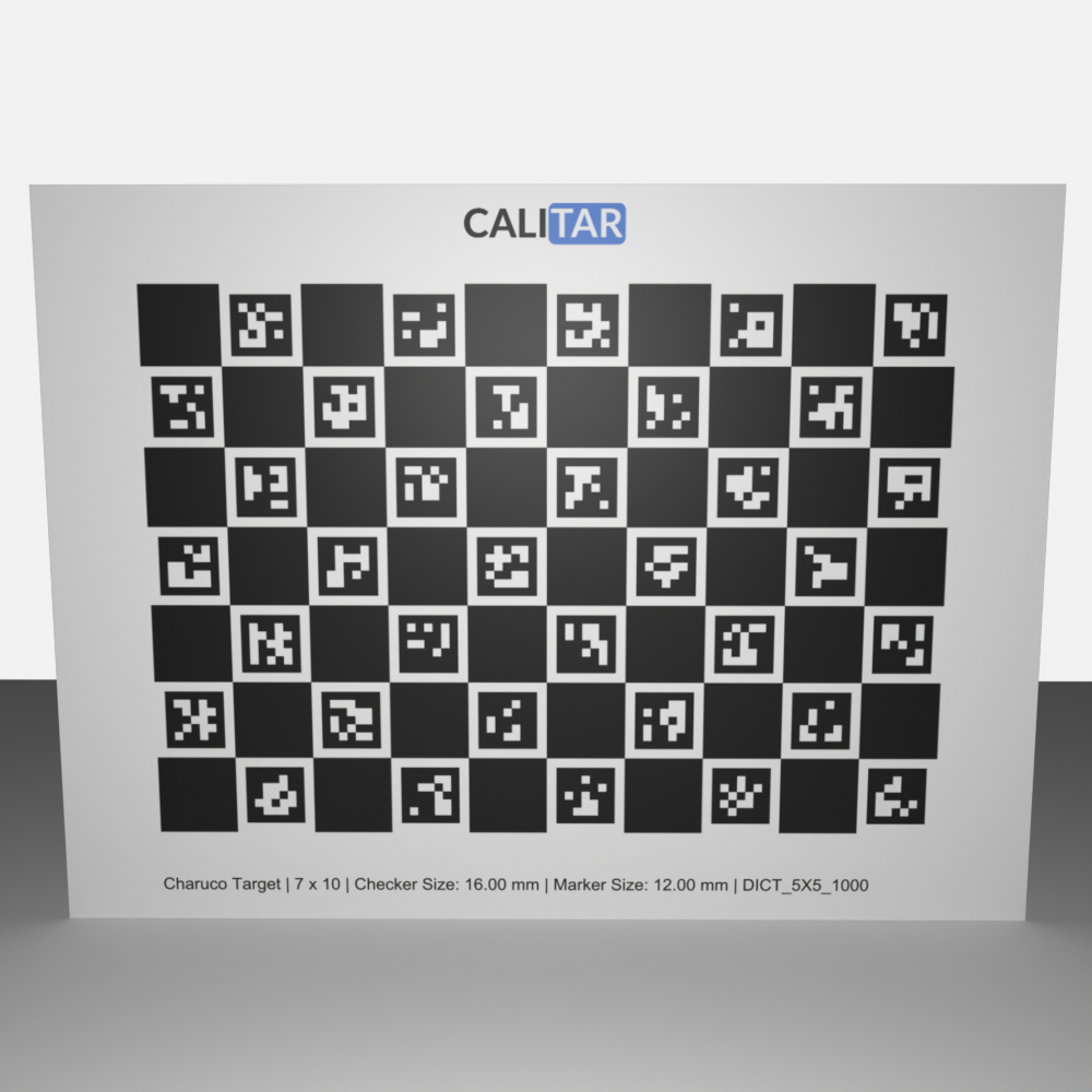 Charuco Target | Medium | 200 x 150 x 4 | CALI100020TAR.6